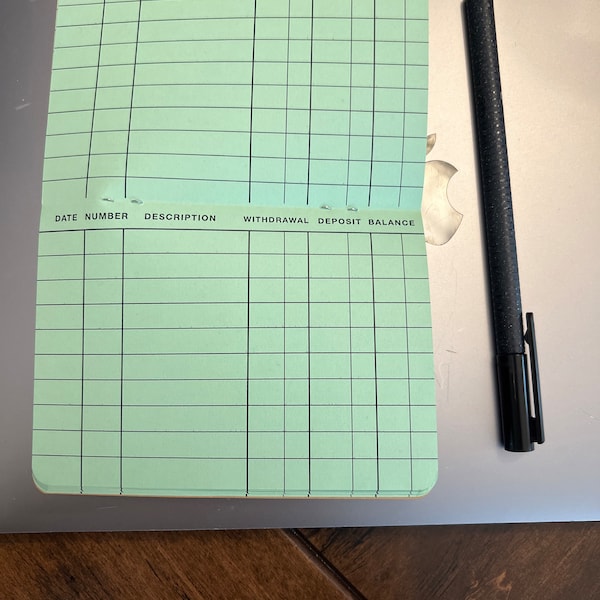 CHECKBOOK Register Traveler's Notebook Insert - Choice of 23 Colors and ...