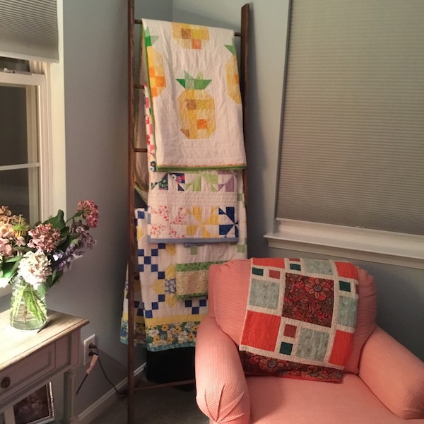 Farmhouse Decorative Wooden Blanket Ladder 4 Ft, 5 Ft, 6 Ft and 7ft ...