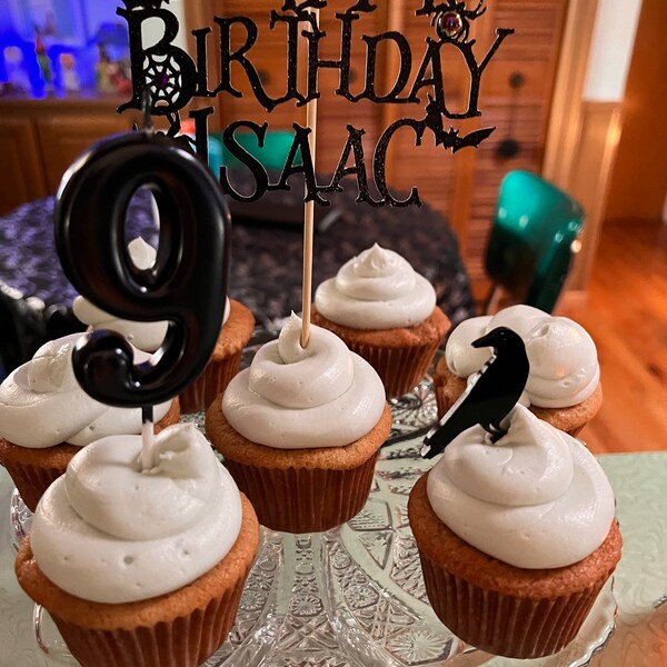 Halloween Happy Birthday Cake Topper/halloween Birthday/halloween Cake ...