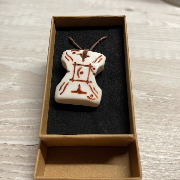 Qetsiyah Talisman Inspired Polymer Clay Necklace - Etsy