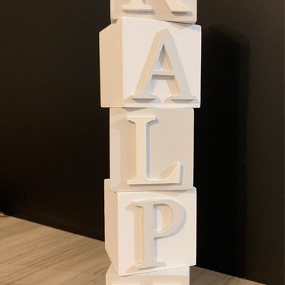 Custom Baby Name Baby Blocks, Baby Name Blocks Baby Shower, Baby Name ...