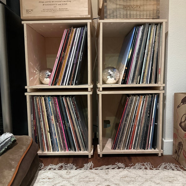 Record Storage Single Box Design Your Own - Etsy