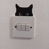 Cat Peeking Light Switch Stickers Wall Decor Window Cat - Etsy