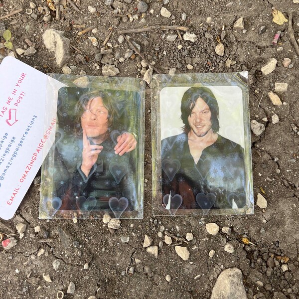 Norman Reedus Fan Photocard, Twd Fan Art, the Walking Dead Fan Merch - Etsy