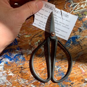 Vintage Finish Black Notion Scissors / Sharp Scissors / Bonsai - Etsy