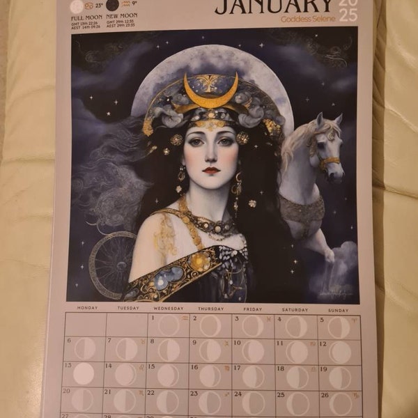 Rhiannon Print, Welsh Goddess of Dreams & Horses, Art Deco, Coquette ...