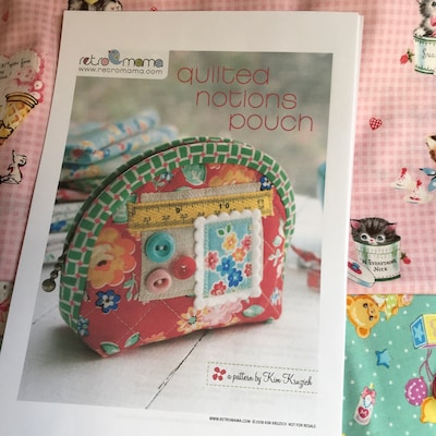 PDF Quilted Notions Pouch Sewing Pattern Zipper Pouch - Etsy
