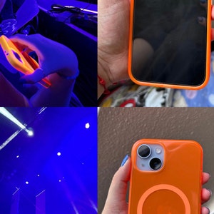 BRIGHT Neon Pink Green Orange Purple Blue Clear Neon Case for iPhone 15 ...