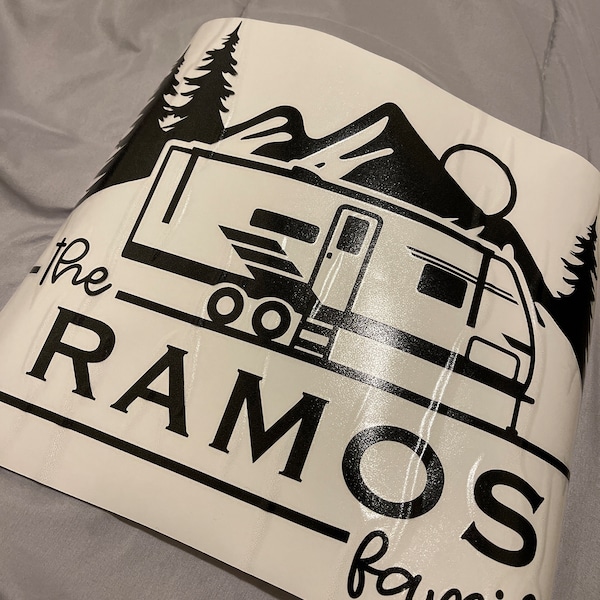 Personalized Trailer Decal, Personalized Camper Decal, Travel Trailer ...