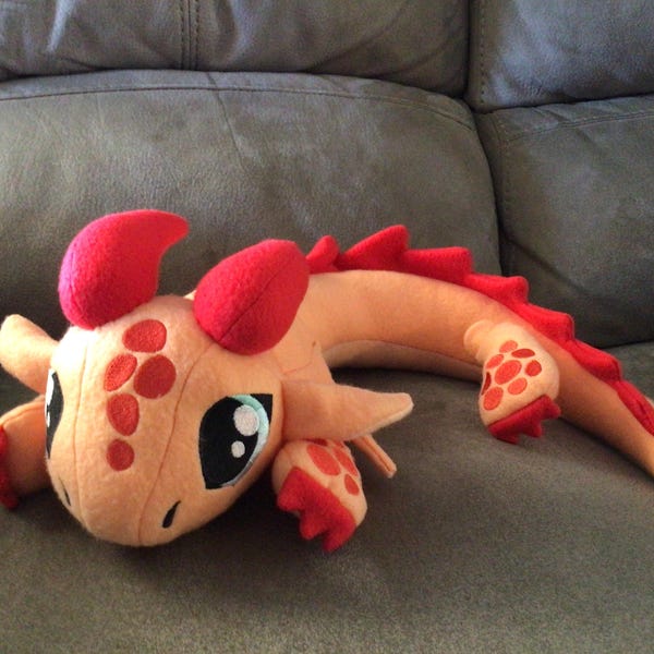 Neck Dragon Plush Sewing Pattern .pdf Tutorial Posable Wearable ...