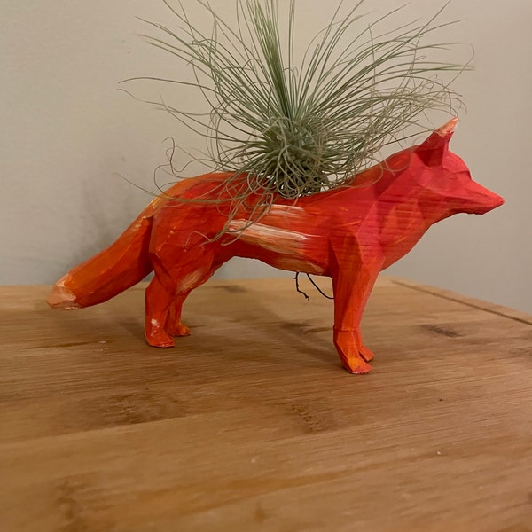 Cute Fox Planter, for Indoor Gardening for Air Plants, Red Fox or ...