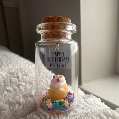 Message in a Bottle, Cute Birthday Gift, Alternative Birthday Card ...