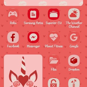 PINK Ios Bundle App Icons - Etsy