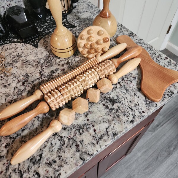 Wood Therapy Maderoterapia Colombiana Cob Roller Handheld Massager ...