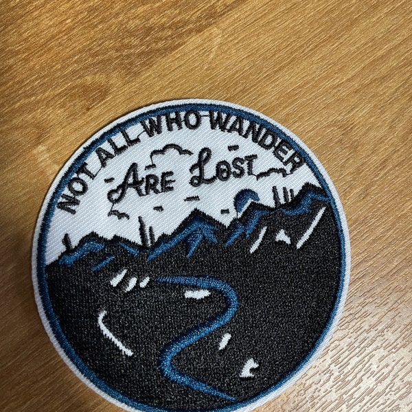 Travel Patches Embroidered Sew / Iron on Biker Nature Camping Wander ...