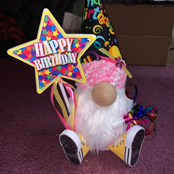 Happy Birthday Gnome - Etsy