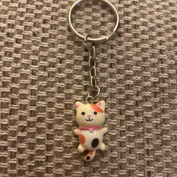 Cute Cat Keyrings - 8 Cute Coloured Cats - Multipacks Available - Etsy
