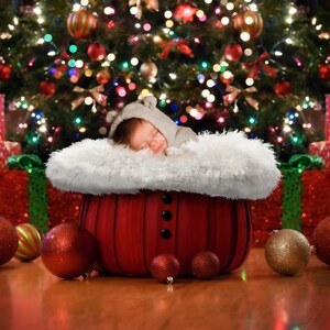Newborn, Baby, Toddler, Child, Christmas Tree and Santa Basket ...