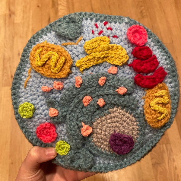 Animal Cell Eukaryotic Mini Pillow Crochet Pattern! PATTERN ONLY! PDF ...
