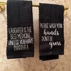 Funny Embroidered Kitchen Towel, I Am Not Emotionally Equipped to Deal ...