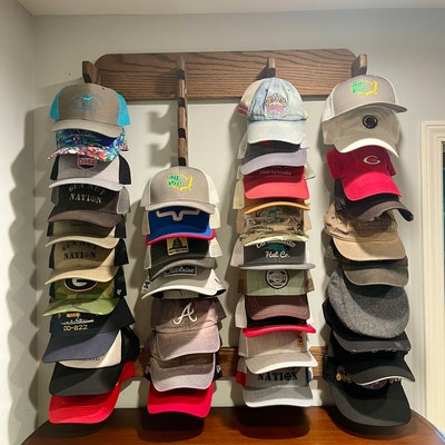 20 Cap Solid Oak Rack Made to Order Free Shipping USA - Etsy