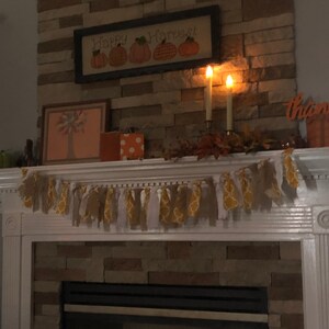 Green Black White Pine Cone Rustic Bell Rag Tie Ribbon Banner - Etsy