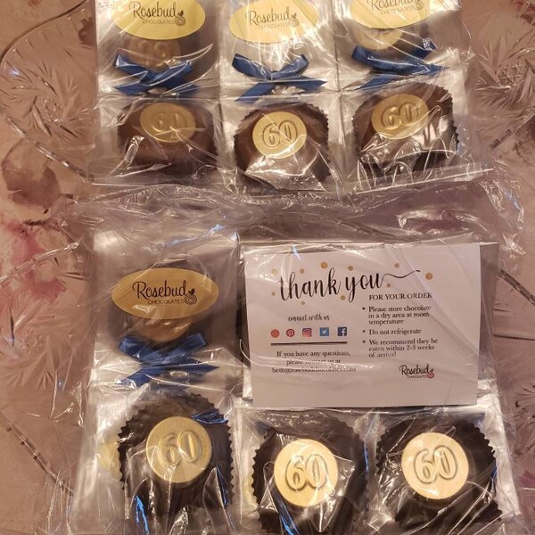 8 Sets 40 Chocolate Covered Oreo Cookie Candy Party Favors Number FORTY ...