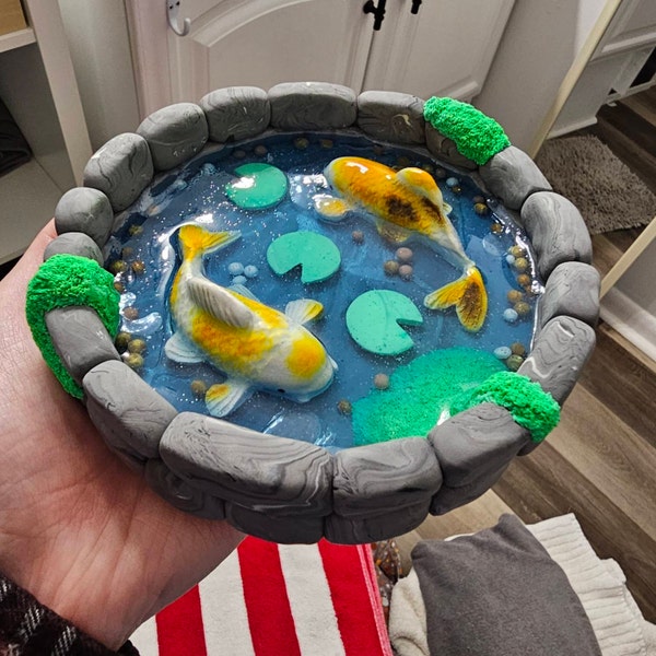 Ponyo Inspired Clay Trinket Tray | Ponyo Figure | Figurine | Home Decor ...