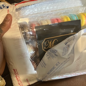 6 Pack Blue Raspberry French Macarons - Etsy