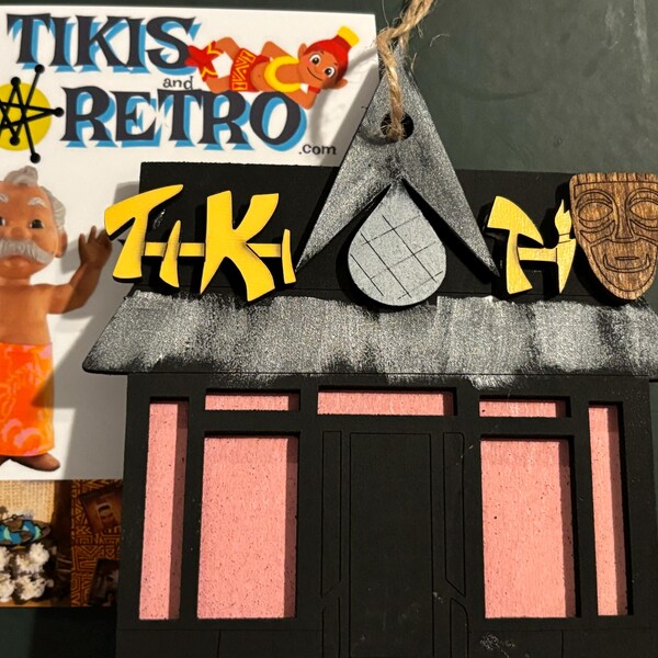 Tiki Christmas Tree Ornament Santa Claus Moai Tiki Bar Easter Island - Etsy