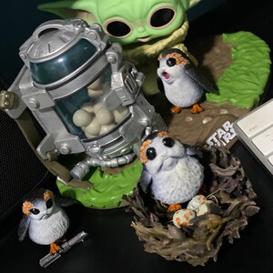 Porg Toy Figure 3D Printed Painted Star Wars Miniature Handmade the ...