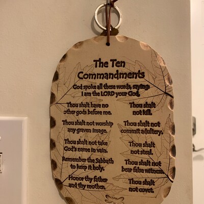 10 Commandments the Ten Commandments in Clay Christian Gift - Etsy