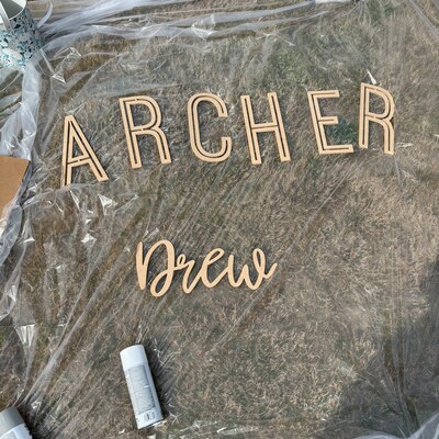 Name Cutouts for Nursery, Wooden Letters, Name Sign, Nursery Letters ...