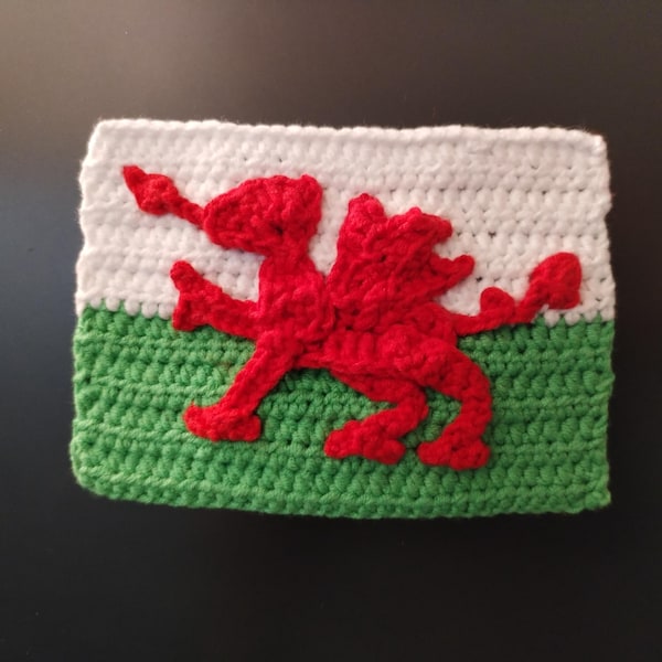 Crochet Pattern - Wales Flag - Instant Pdf Download - Etsy