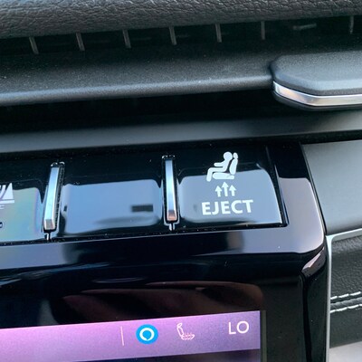 Eject Button Decal, Car Decal, Eject Passenger Button, Blank Button ...