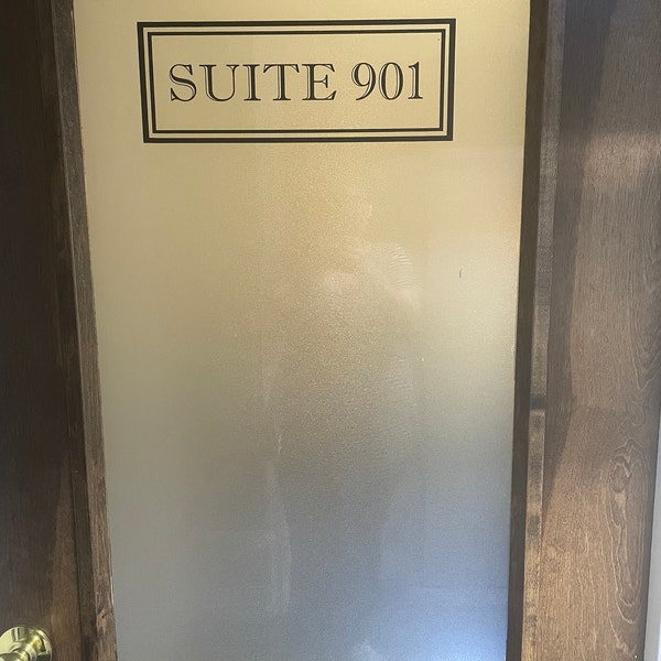 Custom Door Decal, Vinyl Sticker for Glass Door, Personalized Sign ...