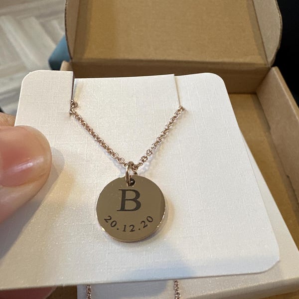 Poppy Disc Necklace - Etsy