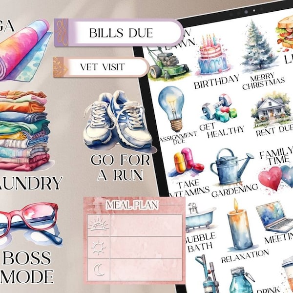 Coquette Aesthetic GOODNOTES STICKERS 300 Neutral Aesthetic Goodnotes ...