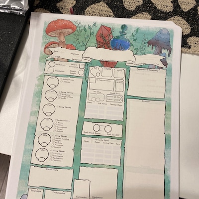 Adventuring Gear Dnd Character Sheet / Dnd Character Sheet PDF ...