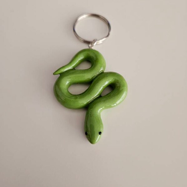 Ball Python Snake Pendant/sculpture for Necklace/key Ring, Perfect for ...