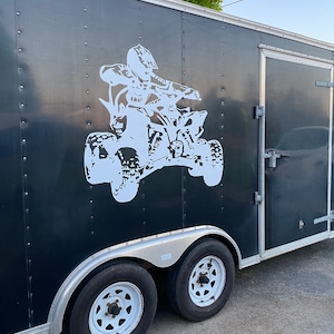 ATV Rider Wall Decal Quad Bike Wall Sticker 4 Wheeler Wall - Etsy