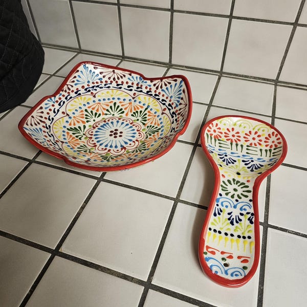 Talavera Design Clay Flower Vase/ Barro Mexicano Diseño Talavera ...