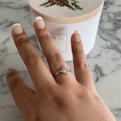 Airplane 14k Solid Gold Ring Aviation Gifts for Women, Aviation Gifts ...