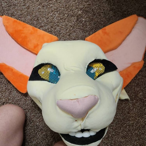 White Dragon Dinomask Fursuit Head - Etsy