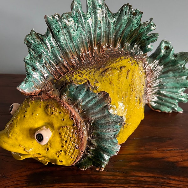 My Biggest Fish - Tropical Big Colorful Fish Figurine, Home Decor ...