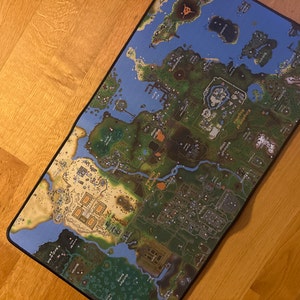 Custom Osrs Plush Blanket Runescape World Map Soft Cozy - Etsy
