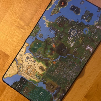 Custom Osrs Plush Blanket Runescape World Map Soft Cozy - Etsy