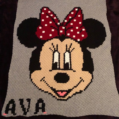 Minnie Mouse C2C Row by Row Written Instructions Graph PDF Download ...