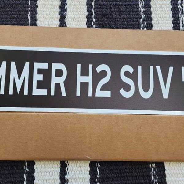 Hummer H2 Suv, GM Hummer H2 Suv Gift, Hummer H2 Suv Sign, Large SUV, 4 ...