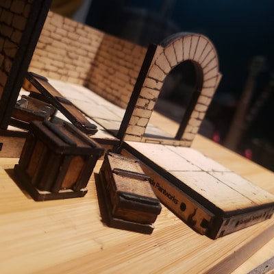 Dungeon Terrain Laser Cut Files, SVG, Glowforge, Dungeons and Dragons ...